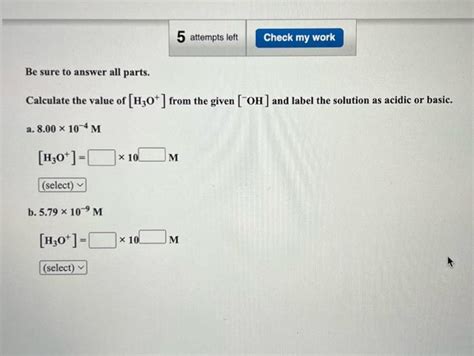 Solved Be Sure To Answer All Parts Calculate The Value Of Chegg Com