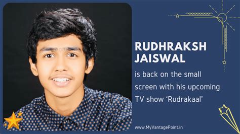 Rudhraksh Jaiswal Is Back On The Small Screen With Tv Show ‘rudrakaal