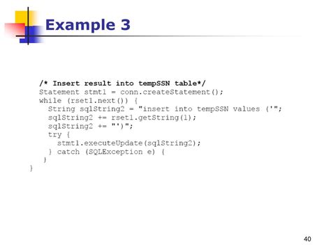 Ppt Java Db Programming Powerpoint Presentation Free Download Id