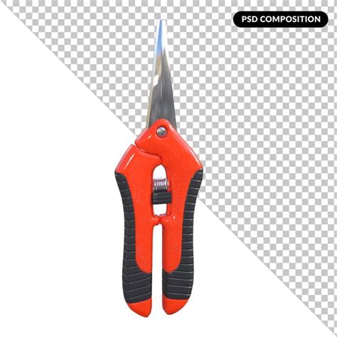 Premium Psd Scissors Isolated 3d