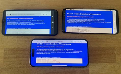 Ios 164 Screen Orientation Api Inconstancy