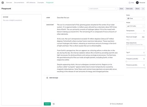 How To Use The Openai Playground With Gpt 3 And Gpt 4