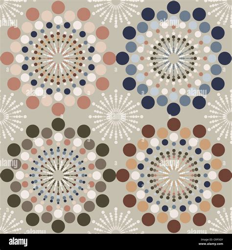 Abstract Circle Seamless Pattern Background Vector File Layered For Easy Manipulation And