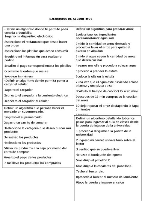 Ejercicios De Algoritmos Utp Ejercicios De Algoritmos Definir Un Ejercicios De Algoritmos Utp Ejercicios De Algoritmos Definir Un