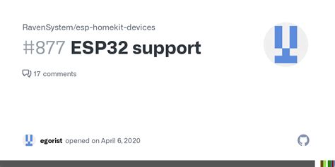 ESP32 Support Issue 877 RavenSystem Esp Homekit Devices GitHub
