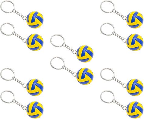 Abaodam Paquete De Llaveros De Voleibol Compactos Llavero Para Mochilas