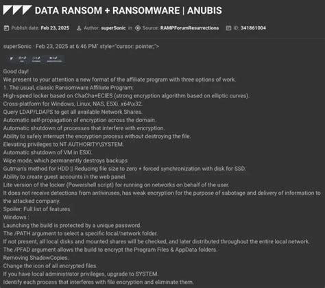 Beware Of Anubis Advanced Ransomware Targets Healthcare And Beyond