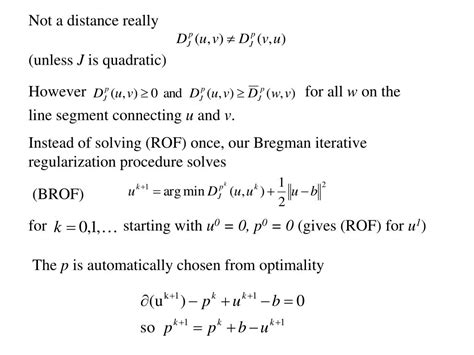 Ppt Bregman Iterative Algorithms For L1 Minimization With