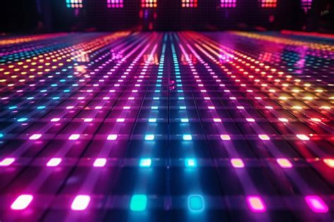 Premium Photo Radiant Dazzling Glow Of A Light Up Dance Floor