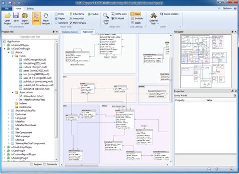 Screenshots Orm Designer