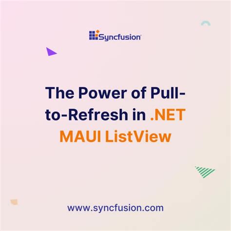 [video] syncfusion on linkedin maui listview lists dotnetmaui