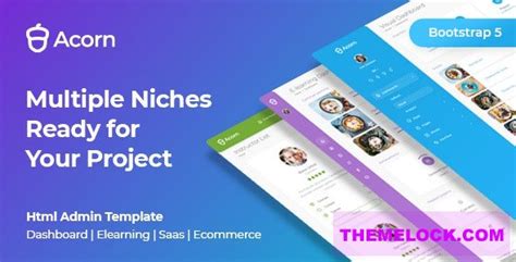 acorn v1 0 2 bootstrap 5 html laravel admin template themelock