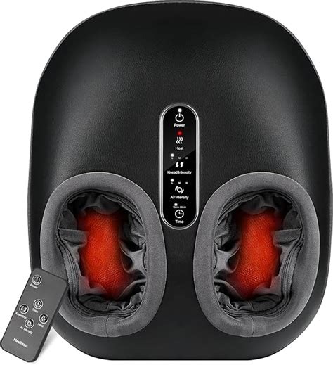 Neuksso Foot Massager With Heat Shiatsu Deep Kneading Foot Massager Machine With