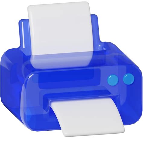 Premium PSD Printer Files Document 3D Object