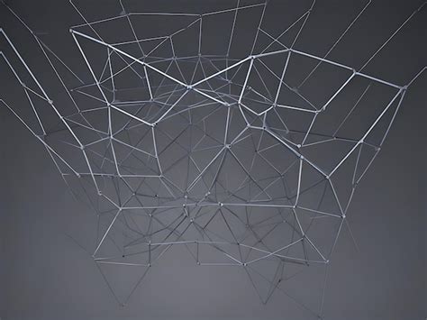 Premium Ai Image Abstract Polygonal Space Low Poly Dark Background With Connecting Dots And