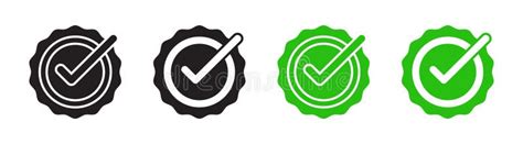 Vector Check Icon Set Check Icon Symbols Stock Illustration Illustration Of Circle Checkmark
