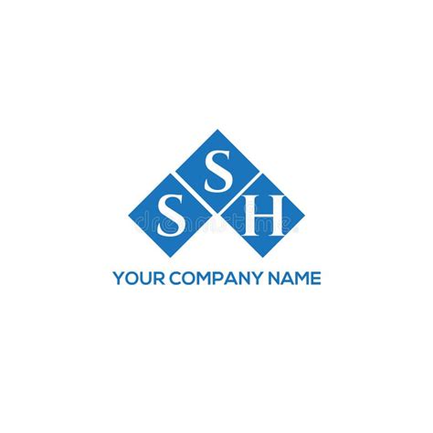SSH Letter Logo Design On White Background SSH Creative Initials Letter Logo Concept SSH