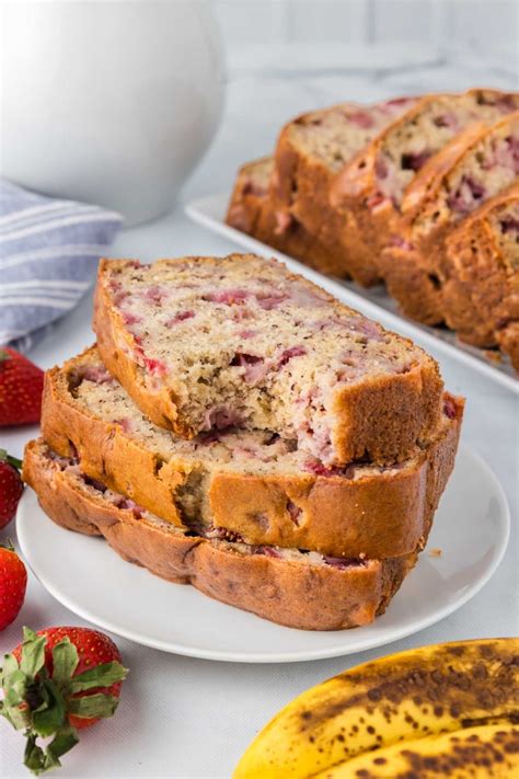 Strawberry Banana Bread Recipe Soulfully Made