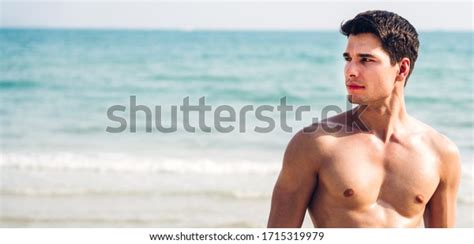 Portrait Smiling Happy Handsome Sexy Man Stock Photo Shutterstock