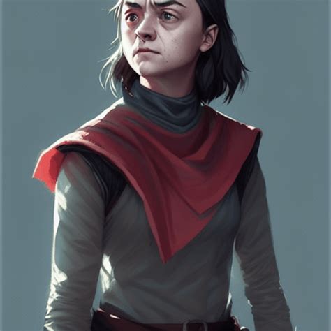 Arya Stark By Artgerm And Greg Rutkowski Creative Fabrica