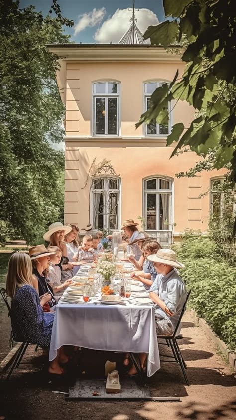 Счастливая семья за столом