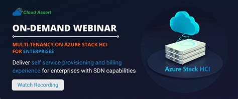 [webinar] Multi Tenancy On Azure Stack Hci Cloud Assert