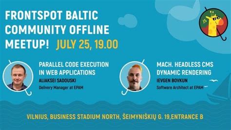Frontspot Baltic Meetup 6 Thu Jul 25 2024 700 Pm Meetup
