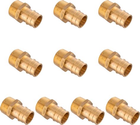 Pack Of 10 Efield Pex A 12x 12 Male Npt Adapter