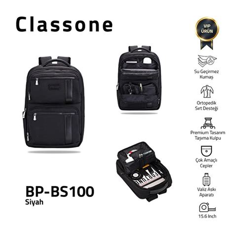 Classone Bp Bs100 Business Vip B1 Serisi 156 Wtx Pro Su Geçirmez