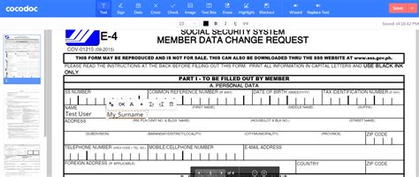 Sss E4 Form Fill And Download Free Online Pdf 2022