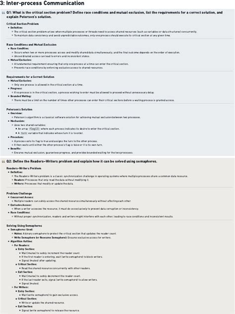 3 Inter Process Communication Pdf Synchronization Software Engineering