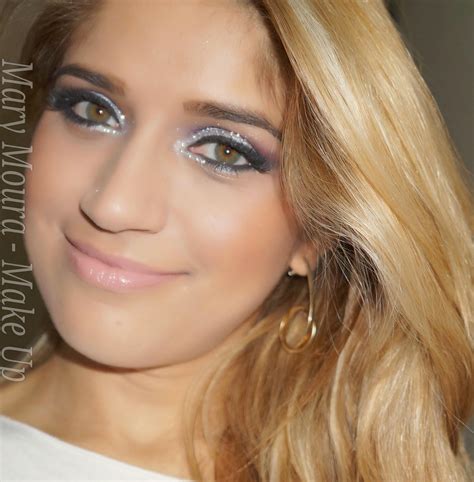 Make Strass E Sombra Prata Mary Moimas Make Up