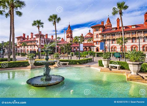 St Augustine Florida Oldest Church Red Brick Columns Flagler Memorial