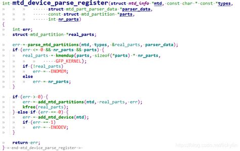 Linux Mtd子系统专栏分析之三 Mtd层相关接口说明（注册与注销等）mtd设备注册 Csdn博客