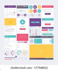 Flat Ui Elements Images Stock Photos Vectors Shutterstock