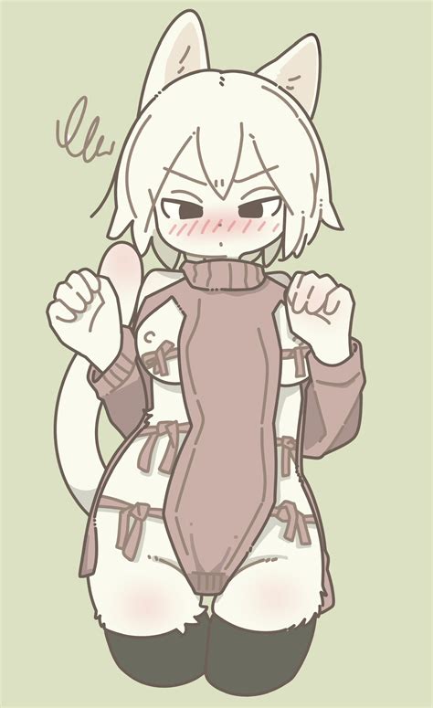 Rule 34 1girls 2023 Anthro Blush Breasts Cat Ears Cat Tail Cutout Doremifaso64 Feline Female