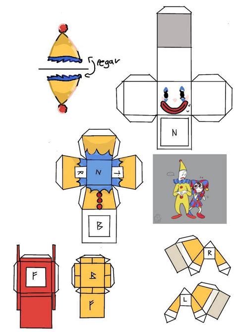 Kaufmo Digital Circus Papercraft Idee