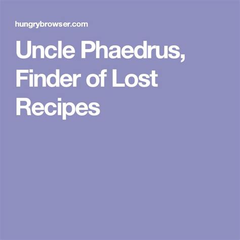Uncle Phaedrus Finder Of Lost Recipes Recipes Sauce Stuffed Peppers