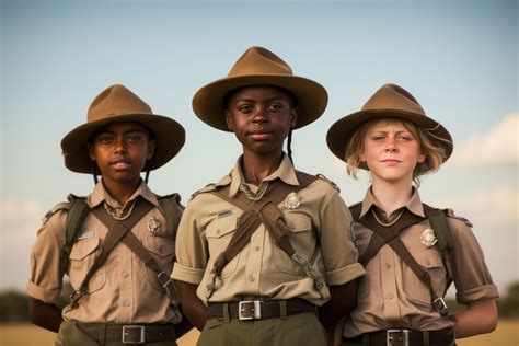 Girl Boy Scouts Adult Togetherness Free Photo Rawpixel