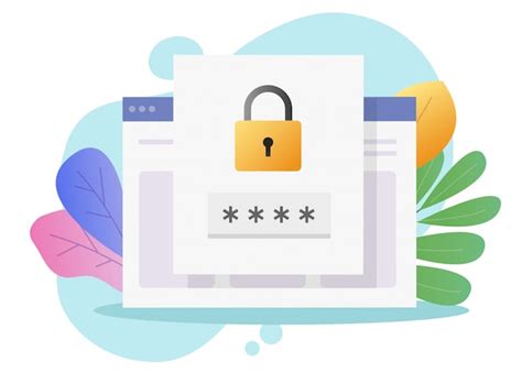 Premium Vector 2fa Authentication Password Secure Notice Login