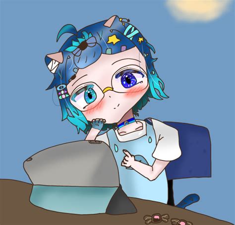 水雨がお絵描きしてる姿 ibisPaint