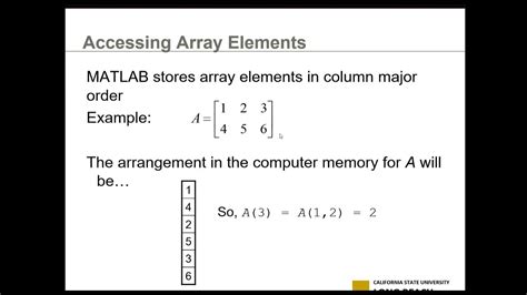 Matlab Matrix Manipulation Part 1 Youtube