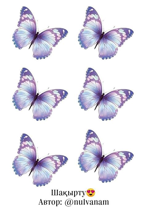 Шаблоны бабочек на букет 😍