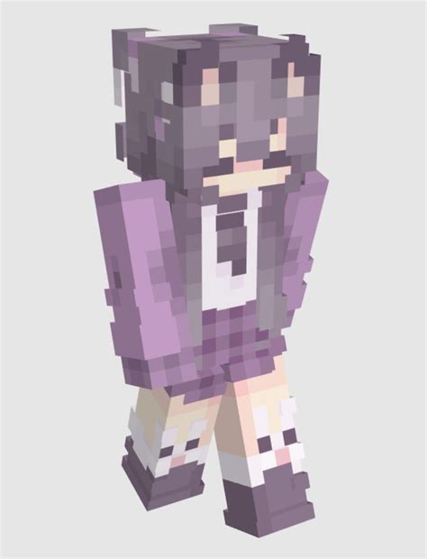 Purple Cute Skin Скин Minecraft Minecraft Minecraft скины