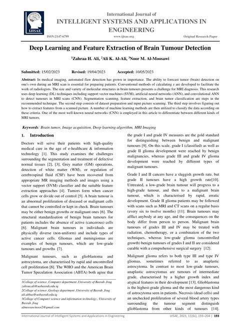 pdf international journal of intelligent systems and applications in engineering deep learning