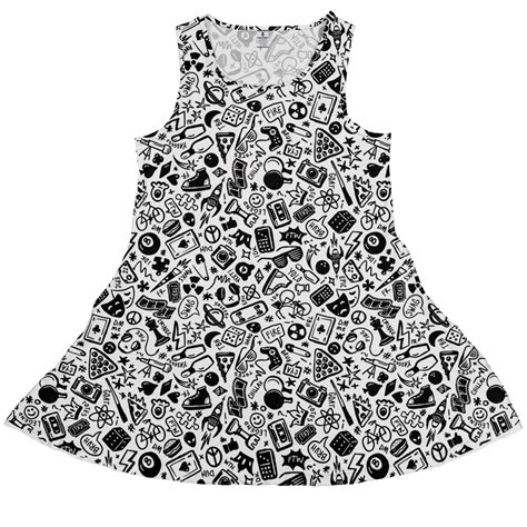 Nerdy Doodles Swag Dress Geek Tropical