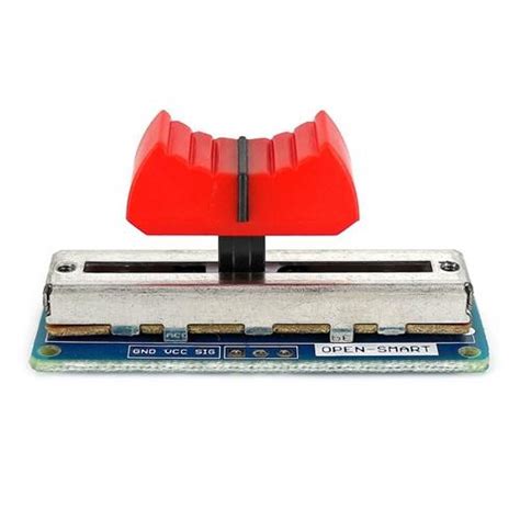 Slide Potentiometer Sensor Module With Volume Control For Arduino Red