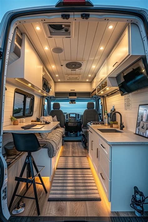 Mercedes Sprinter Van Interior Concept Work From Home Van Interior