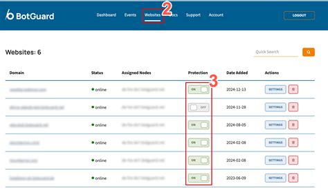 Websites Overview Botguard Docs