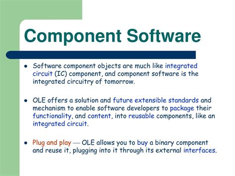 Ppt Ole Object Linking And Embedding Powerpoint Presentation Free